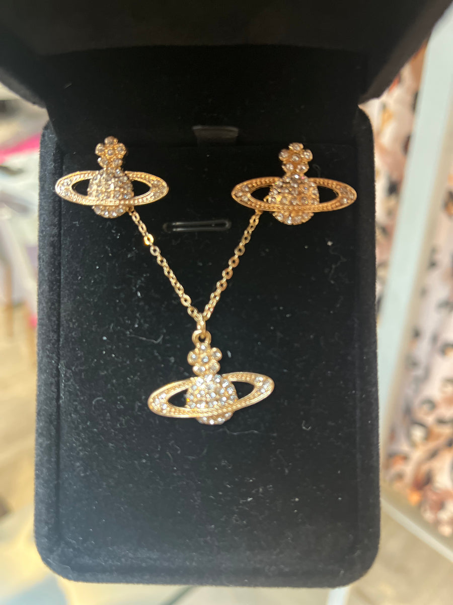 Vivien necklace / earring set – Elz Belles