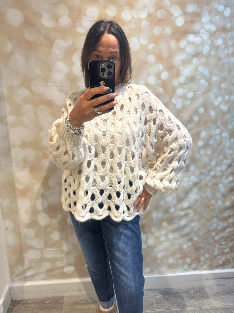 Studio Chunky Knit Wave Jumper – Elz Belles